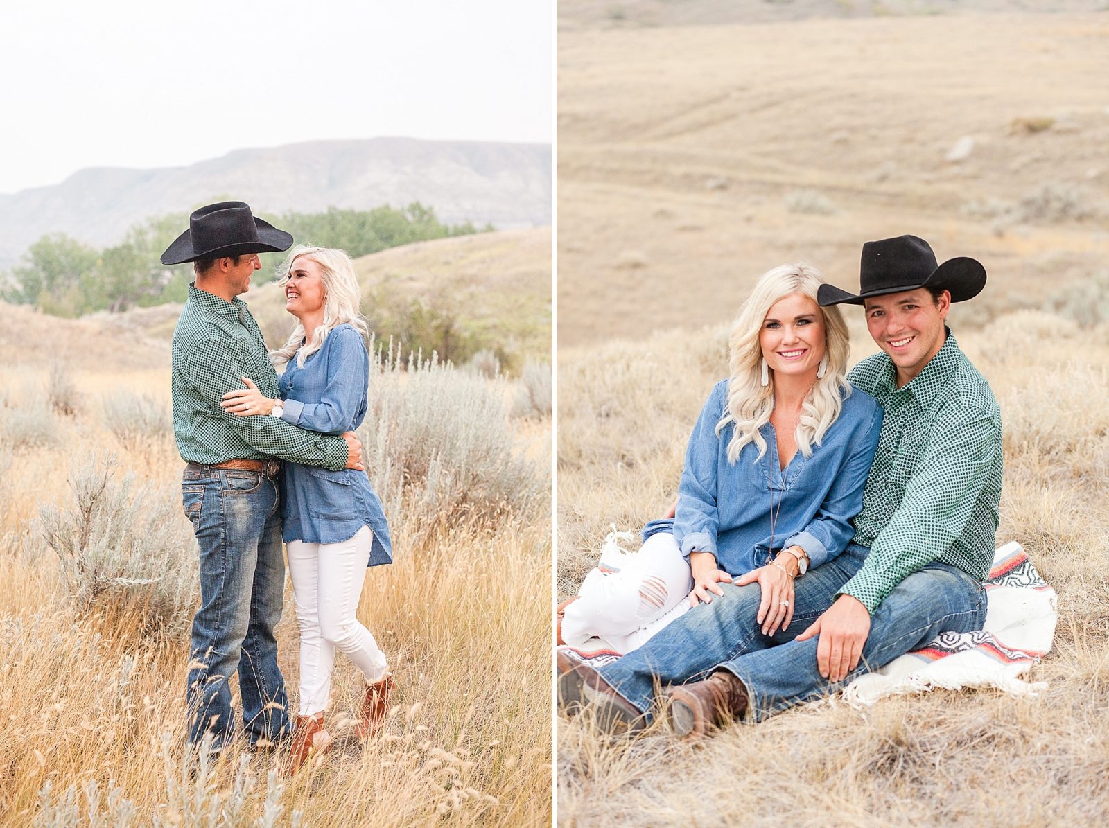 Justin and Catherine | Medicine Hat Coulee Engagement Session - Kinsey ...